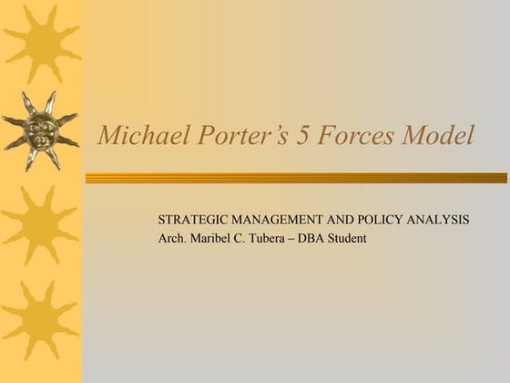 Porter's Five Forces Model | PPTX