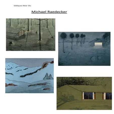 Artefact-3.2.2-Reseach on Michael Raedecker | DOCX