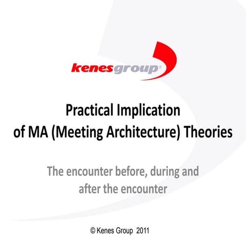 Practical Implication of MA (Meeting Architecture) Theories - The ...