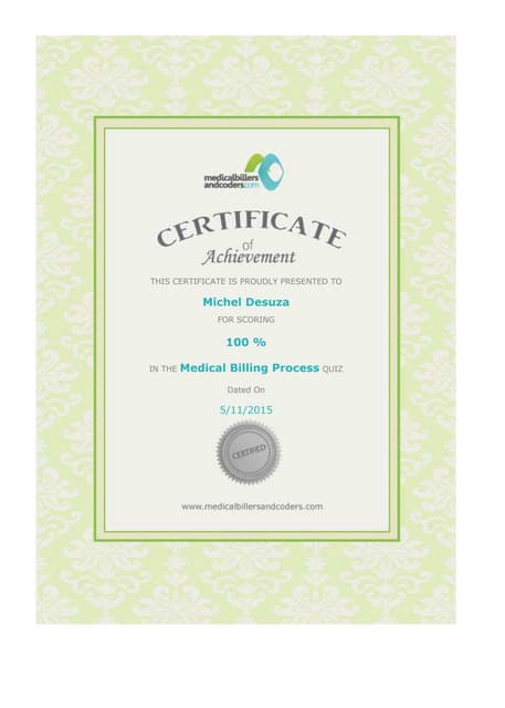 Quiz Certificate | PDF