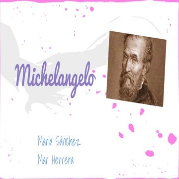 BIOGRAPHY ABOUT MICHELANGELO (socials) | PDF