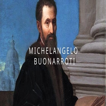 Michelangelo Buonarroti prezentacija | PPTX