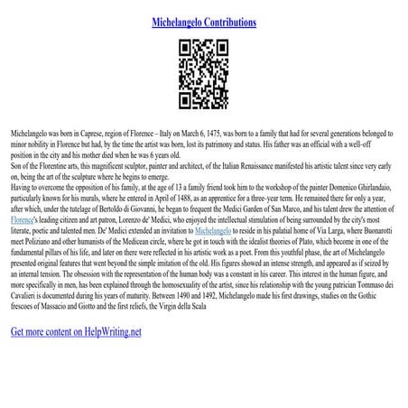 Michelangelo | PPT