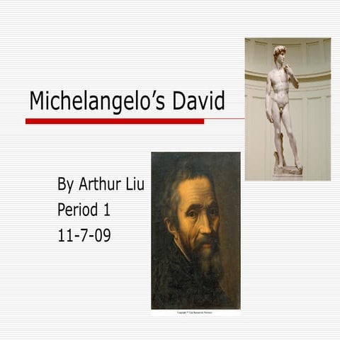 Michelangelo’S David | PPT