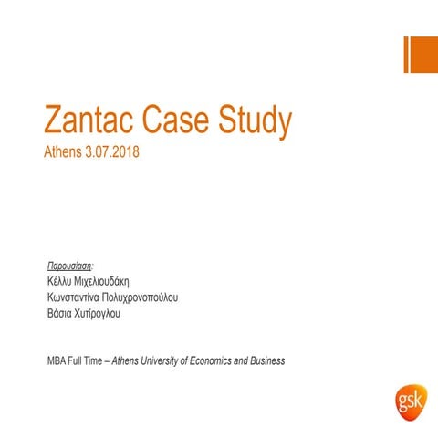 GSK Zantac Case Study | PPT