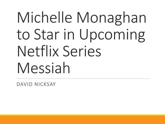 Messiah TV Series - The Return of Jesus | PPTX