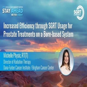 Increased Efficiency through SGRT Usage for Prostate Treatments on a ...