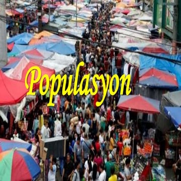 Populasyon | PPTX