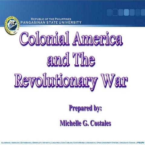 colonial america and the revolutionary war | PPT