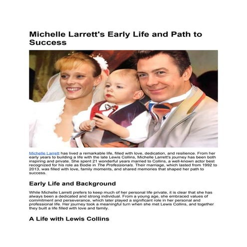 Michelle Larrett’s Early Life and Journey of Strength | DOCX