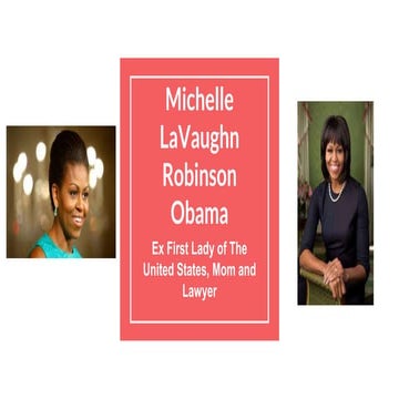Michelle Obama Alias Michelle Lavaughn Robinson Michelle Obama | PPT