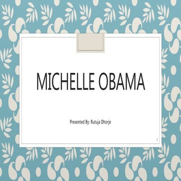 Michelle Obama | PPT