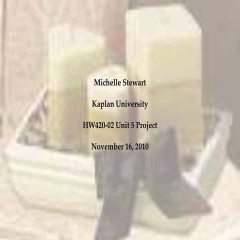 Michelle stewart hw420-02-unit5project | PPTX