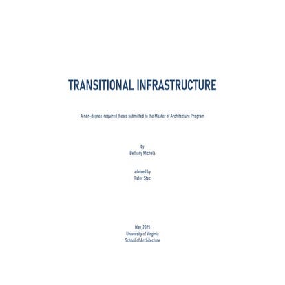 Bethany Michels Master of Architecture Thesis 2025 | PDF