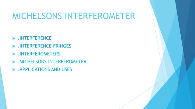 Interferometers | PDF