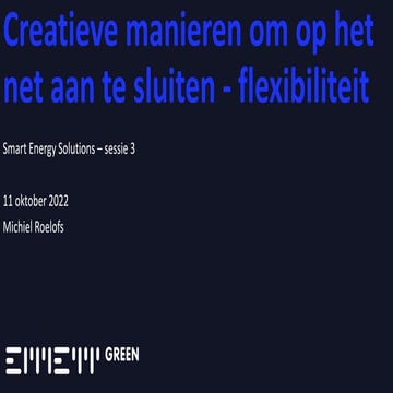 Creatieve manieren om op het net aan te sluiten - flexibiliteit | PPT