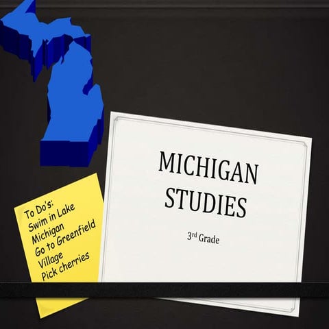 Third Grade Michigan Studies | PPTX