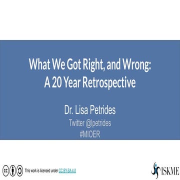 What We Got Right, and Wrong: A 20 Year Retrospective - by Lisa ...