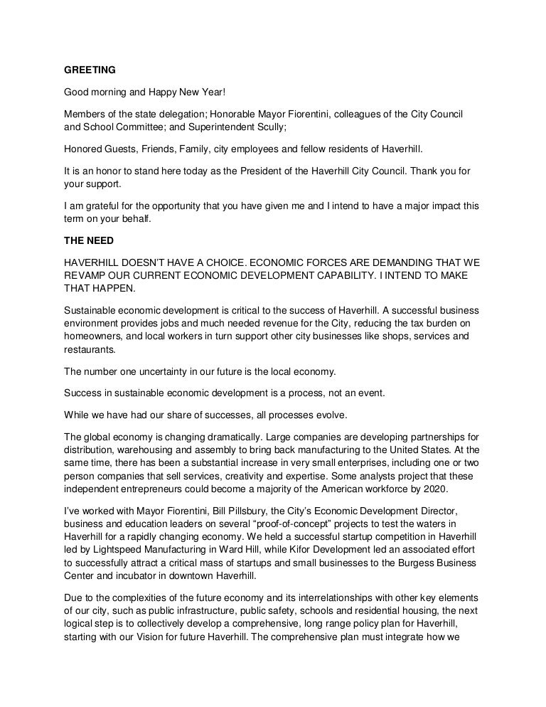 Michitson inuguration speech for haverhill city council president 010…