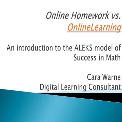 ALEKS: How can we help at-risk students be more successful in math? | PPTX