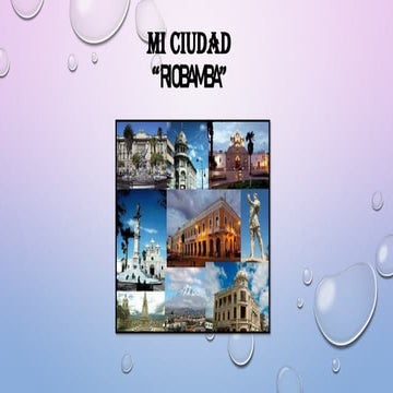 Mi ciudad RIOBAMBA | PDF