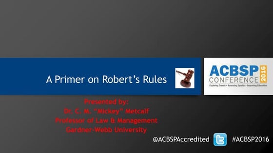 Cheat Sheet - Roberts Rules of Order | PDF | Elections | Politics