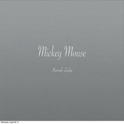 Mickey mouse | PDF