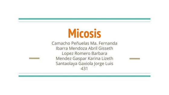 Infecciones micoticas | PPTX | Infectious Diseases | Diseases and ...