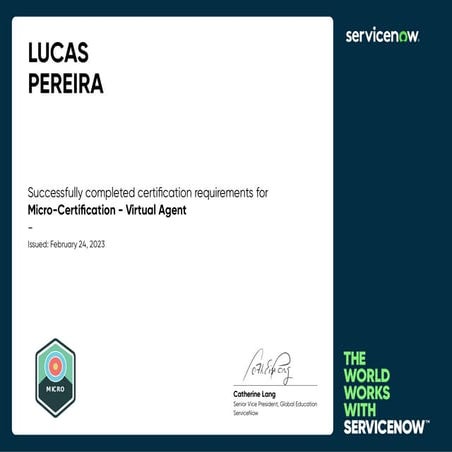 Micro-Certification Virtual Agent | PDF