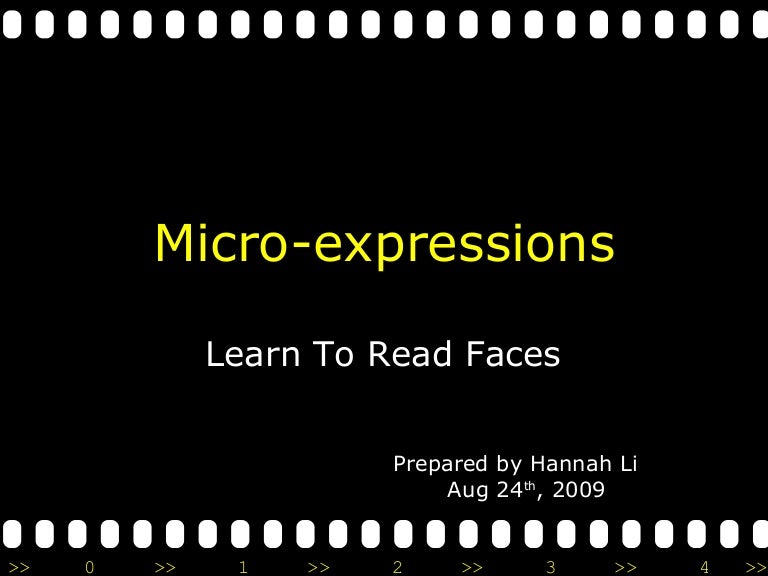 Micro expressions