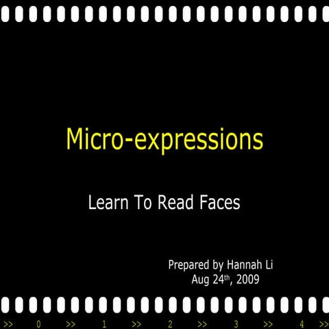 Micro expressions | PPT | Science