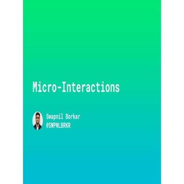 How do Micro Interactions Matter in Product Design? | PPT