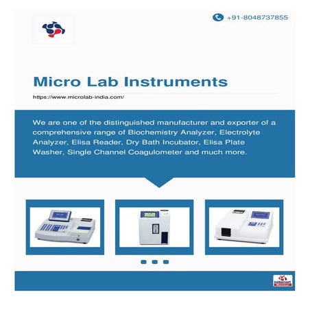 Biochemistry And Electrolyte Analyzer By Micro Lab Instruments | PDF