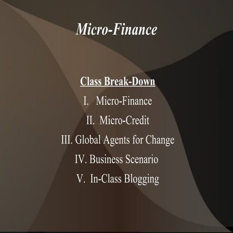 Microcredit Presentation | ODP
