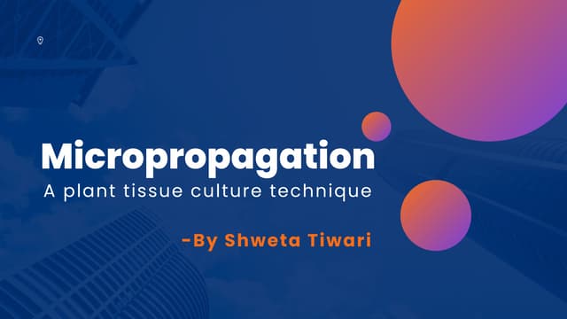 Micropropagation stage, plant tissue culture | PPT