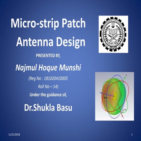 Micro strip patch-antenna_design (at 14_g_hz)_by najmul hoque munshi ...