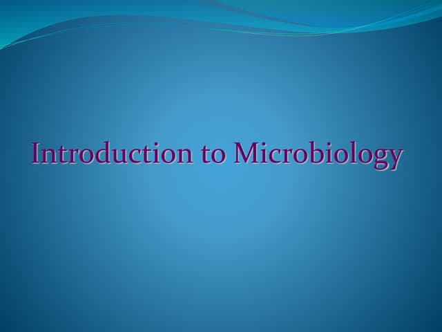 Microbiology ppt | PPTX