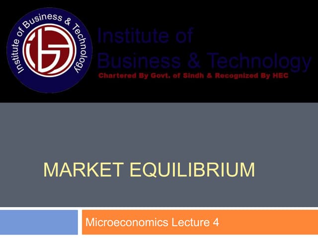Chapter 4 Market Equilibrium for Eco.ppt