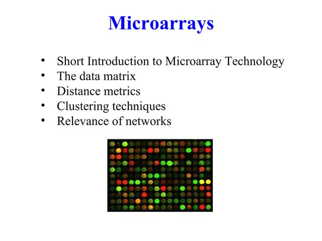 DNA Microarray introdution and application