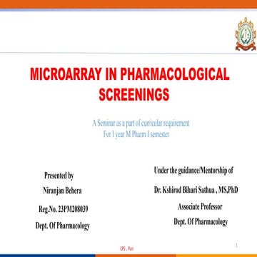 principles underlying microarray technology, explores the various types ...