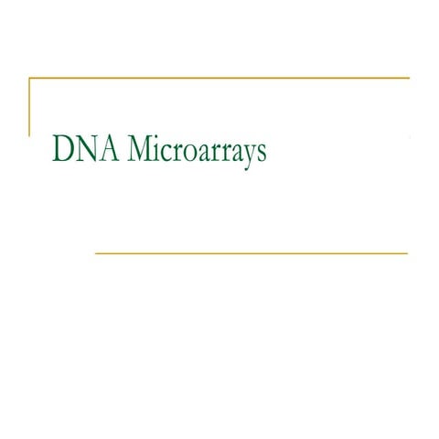 DNA Microarray | PPT