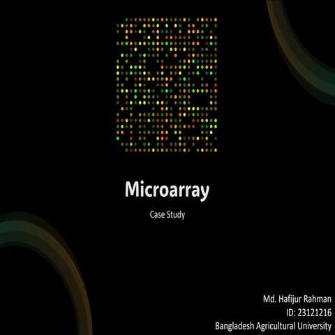 Microarray Case Study (analysis) | PDF