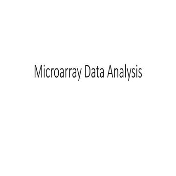 Microarray Data Analysispptx 
