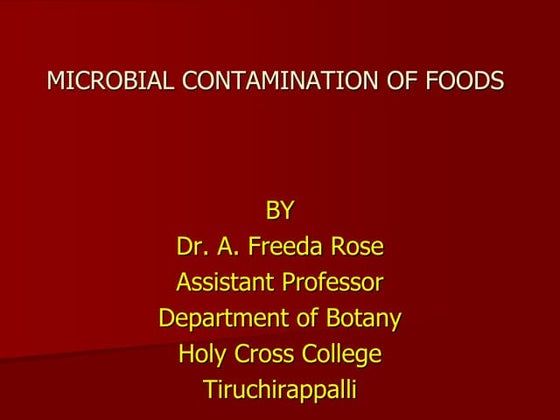 Contamination of food.pptx