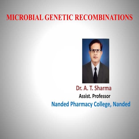 MODES OF MICROBIAL GENETIC RECOMBINATIONS.pptx