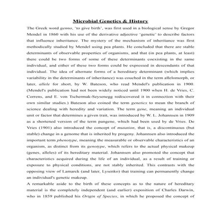 Microbial Genetics and its History.pdf