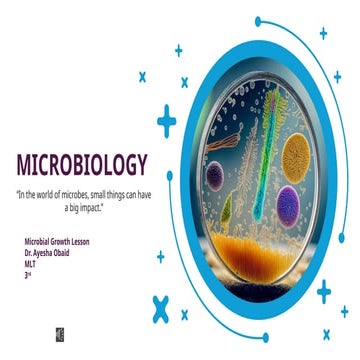 Microbial Growth Pptx Microbiology Uoh Pak Pptx