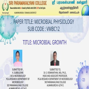 Microbial Growth and its phases and calculation of microbial growth | PPTX