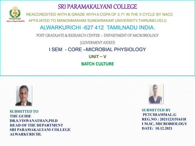 Batch, fedbatch and continuous fermentation | PPTX | Chemistry | Science