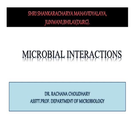 Microbial interaction | PPTX